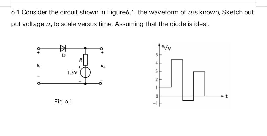 Solved 6.1 Consider the circuit shown in Figure6.1. the | Chegg.com