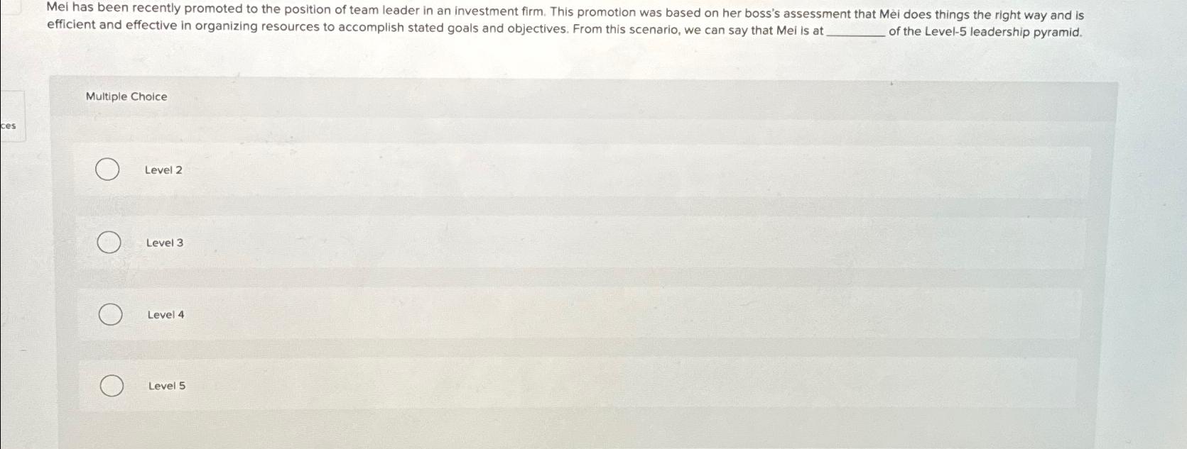 Solved efficient and effective in organizing resources to | Chegg.com