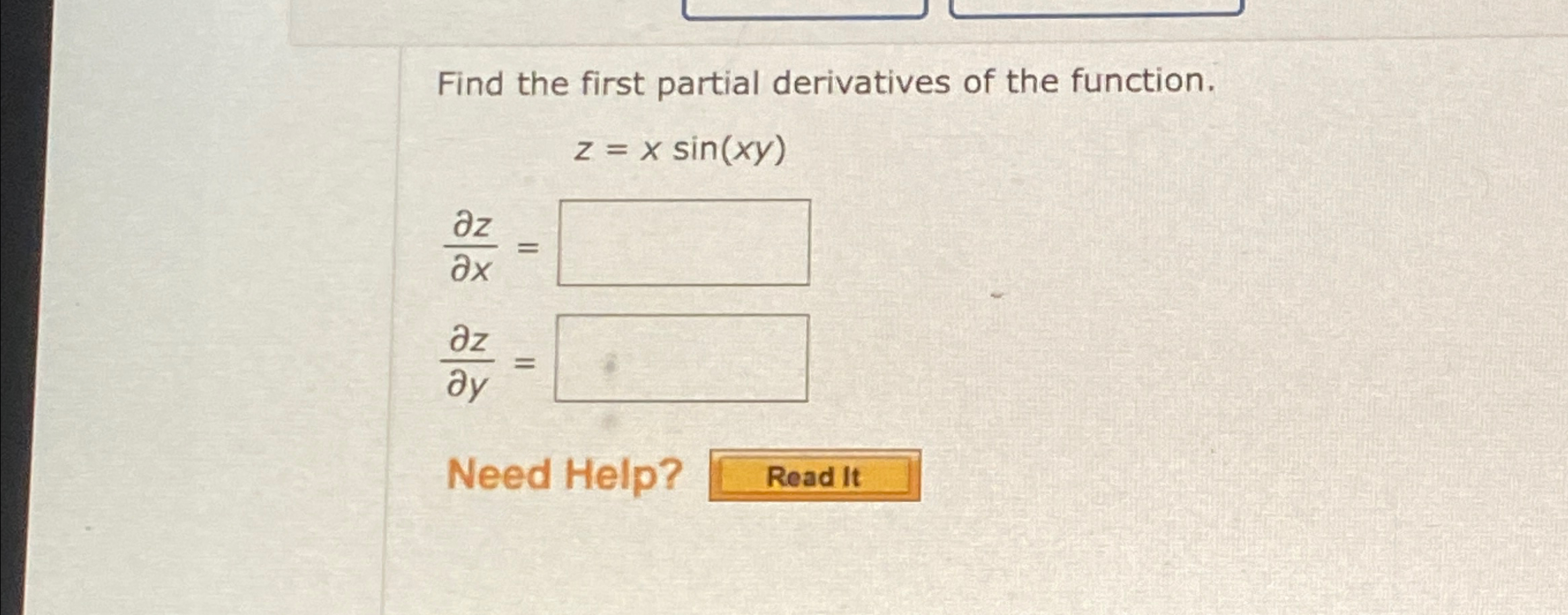 Solved Find the first partial derivatives of the | Chegg.com
