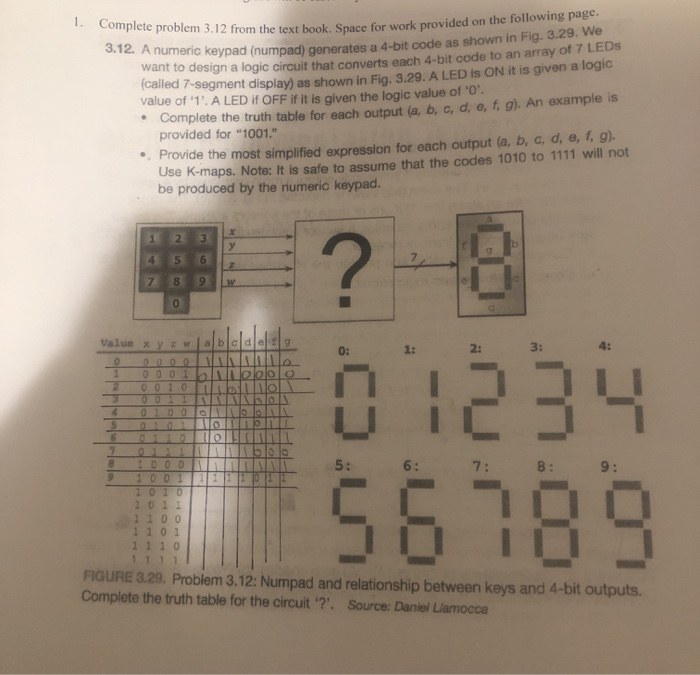 Solved 1. Complete problem 3.12 from the text book. Space | Chegg.com