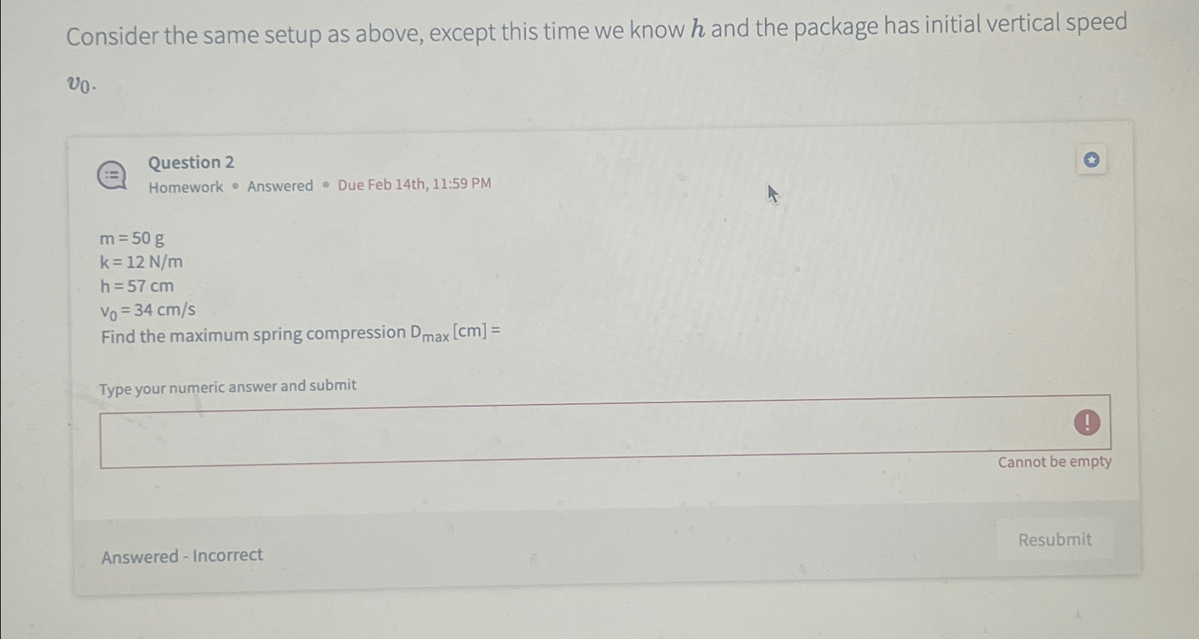 Solved Consider the same setup as above, except this time we | Chegg.com