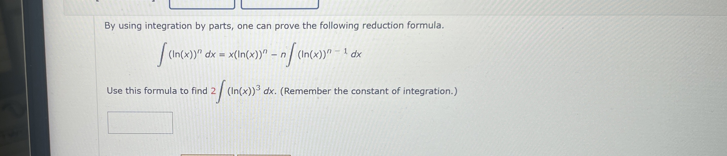 Solved By using integration by parts, one can prove the | Chegg.com