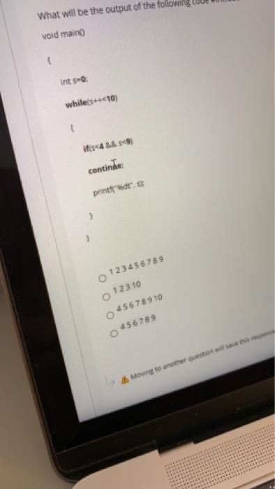 Solved What will be the output of the following void maino { | Chegg.com