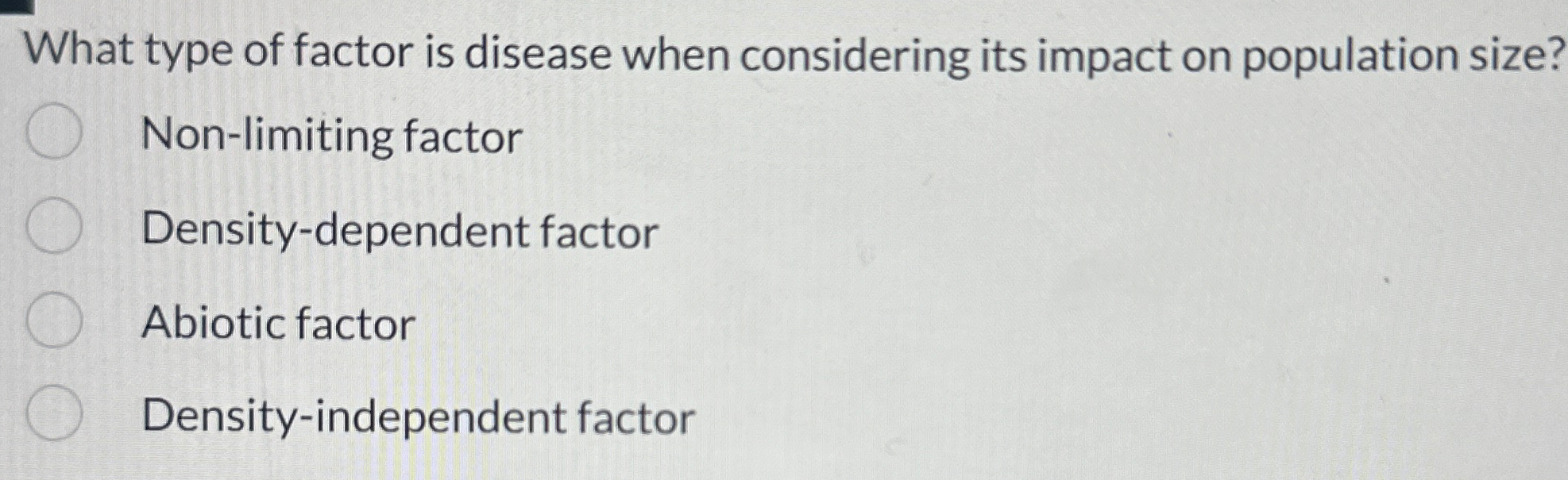 Solved What type of factor is disease when considering its | Chegg.com
