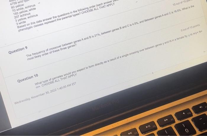 Solved Q9: The frequency of crossover between genes A and B | Chegg.com
