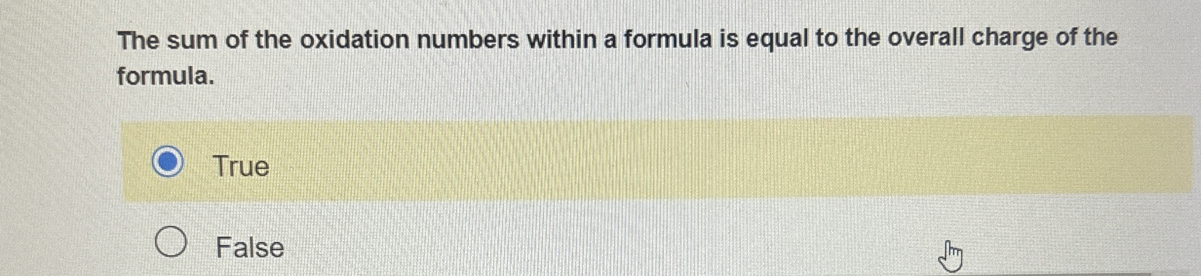 Solved The sum of the oxidation numbers within a formula is | Chegg.com