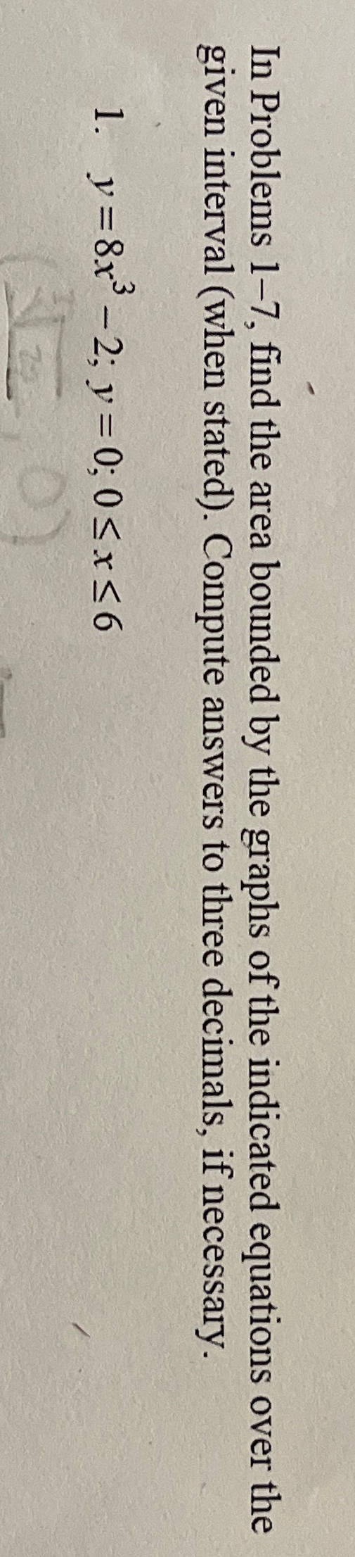 Solved In Problems 1-7, ﻿find the area bounded by the graphs | Chegg.com