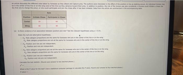 Solved The sate suminarlaed in the accompanying twole is | Chegg.com