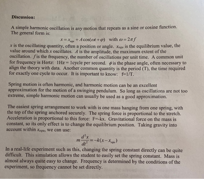 Solved Procedure: A Prediction: 1 Use the formulas provided | Chegg.com