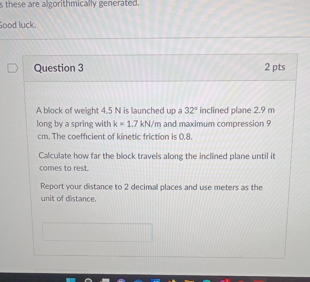 Solved s these are algorithmically generated. jood luck. | Chegg.com