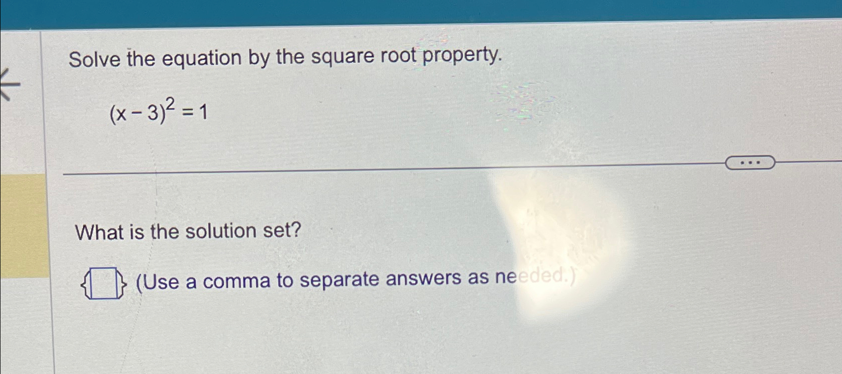 Solved Solve the equation by the square root | Chegg.com