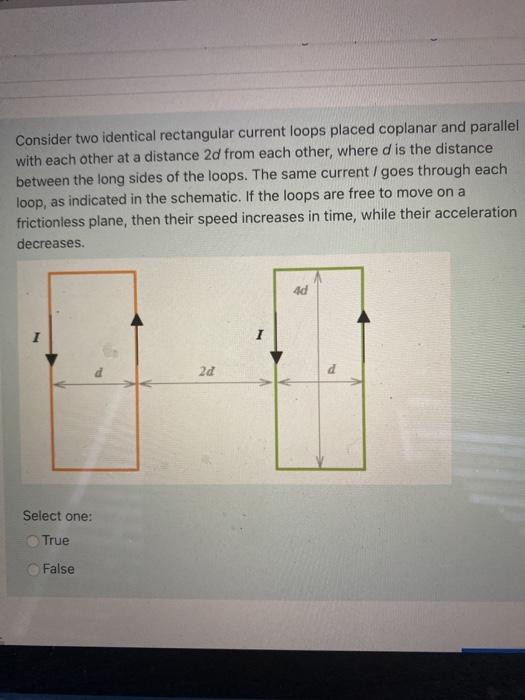 Solved Consider two identical rectangular current loops | Chegg.com