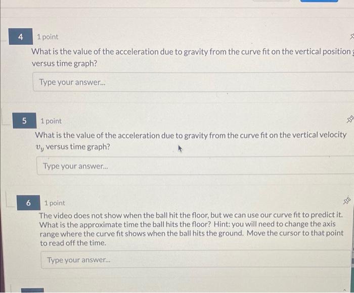 Projectile Motion Use the Logger Pro file PostLab3Q1 | Chegg.com