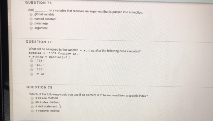 Solved This code is invalid QUESTION 73 The of a local | Chegg.com