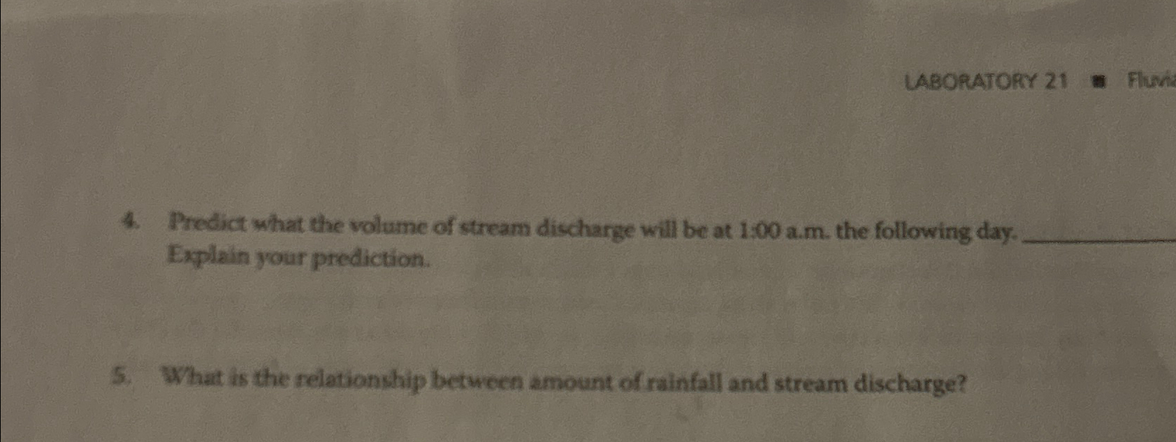 Solved LABORATORY 21 . ﻿Flun:4. ﻿Predict what the volume of | Chegg.com