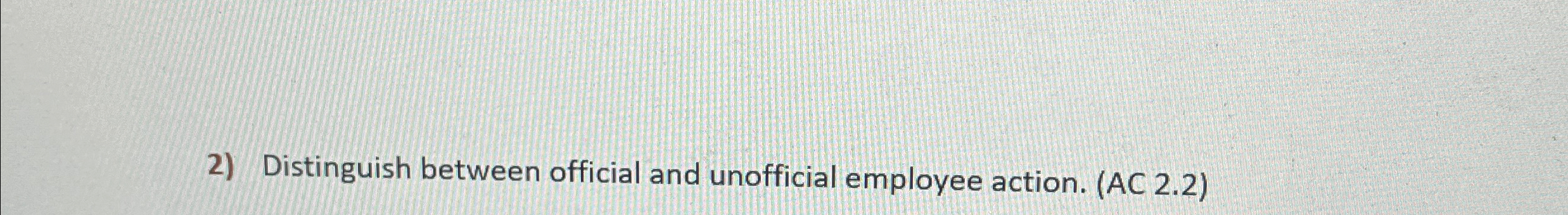 Solved Distinguish between official and unofficial employee | Chegg.com