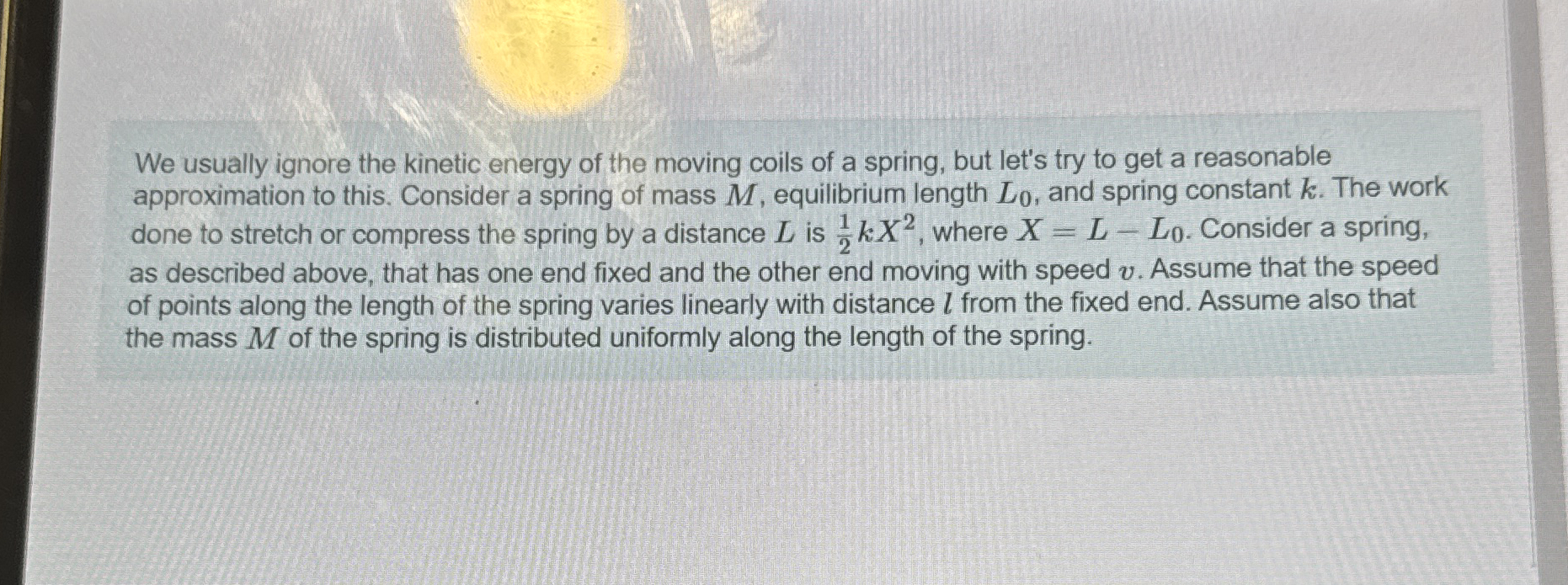 Solved We usually ignore the kinetic energy of the moving | Chegg.com
