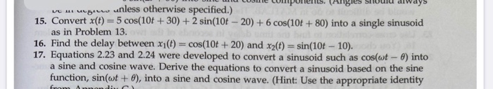 Solved MATLABUse cross-correlation to find the phase shift | Chegg.com