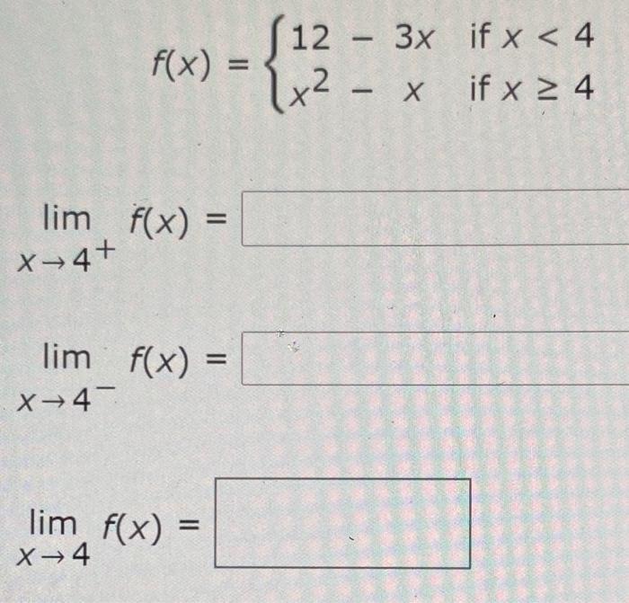 Solved Use properties of limits and algebraic methods to | Chegg.com