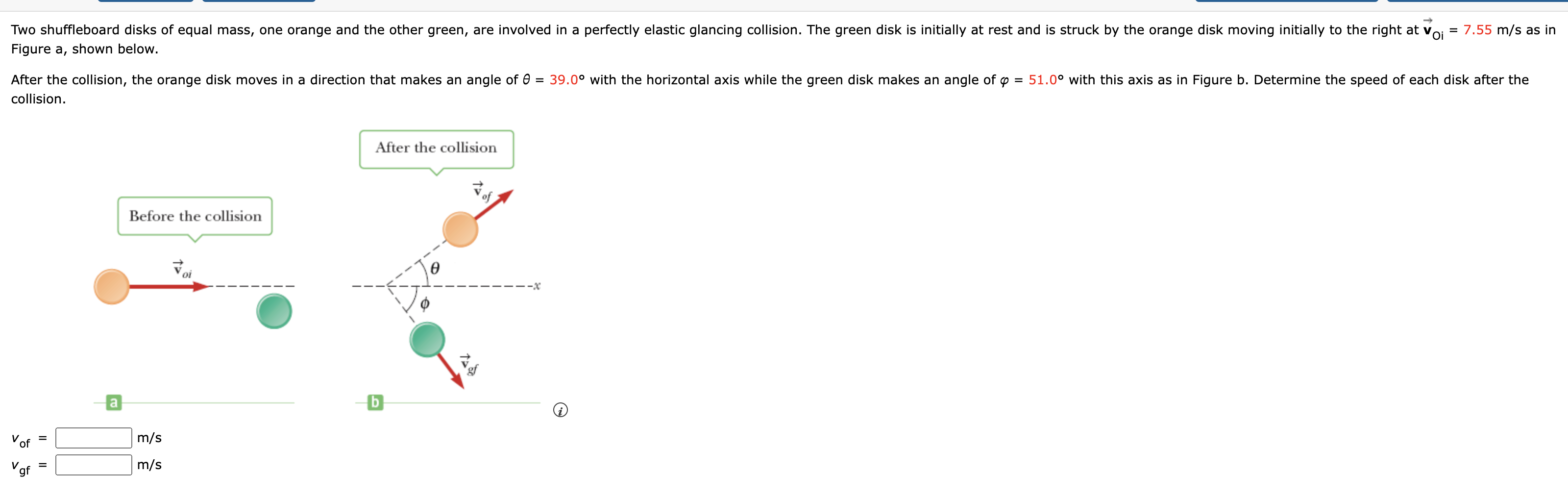 Solved Figure a, ﻿shown below. collision.Before the | Chegg.com