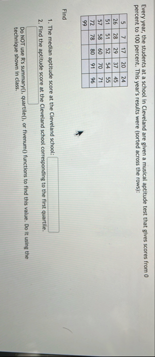 Solved Every year, the students at a school in Cleveland are | Chegg.com