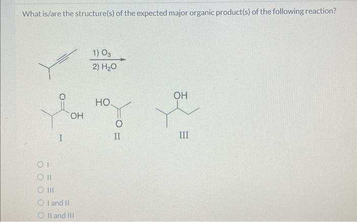 Solved What Is Are The Structure S Of The Expected Major