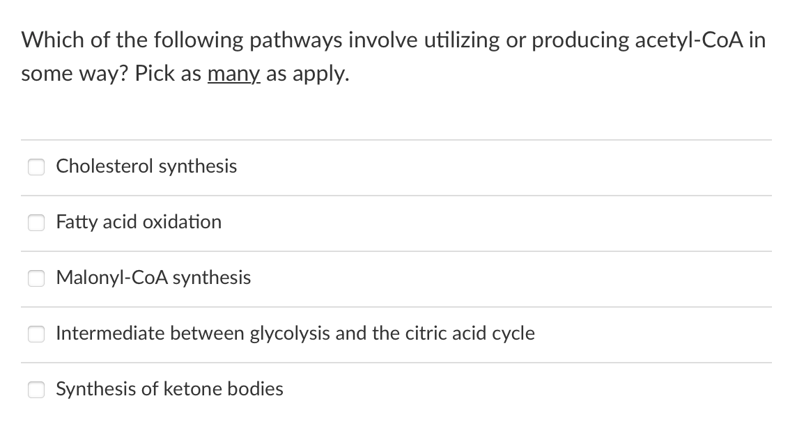 Solved Which of the following pathways involve utilizing or | Chegg.com