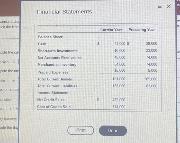 Solved Financial Statements More info | Chegg.com