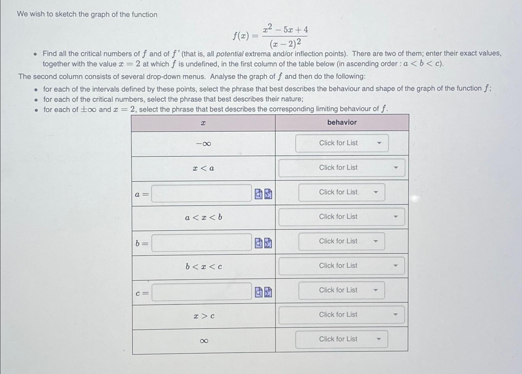 Solved We wish to sketch the graph of the | Chegg.com
