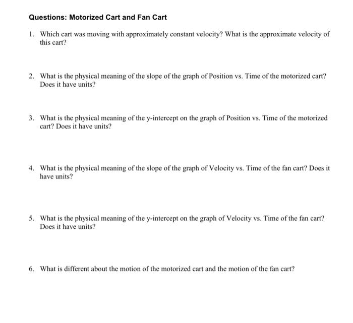 Solved Constant Velocity and Constant Acceleration (Motion | Chegg.com