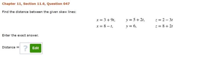 Solved Chapter 11, Section 11.6, Question 047 Find the | Chegg.com