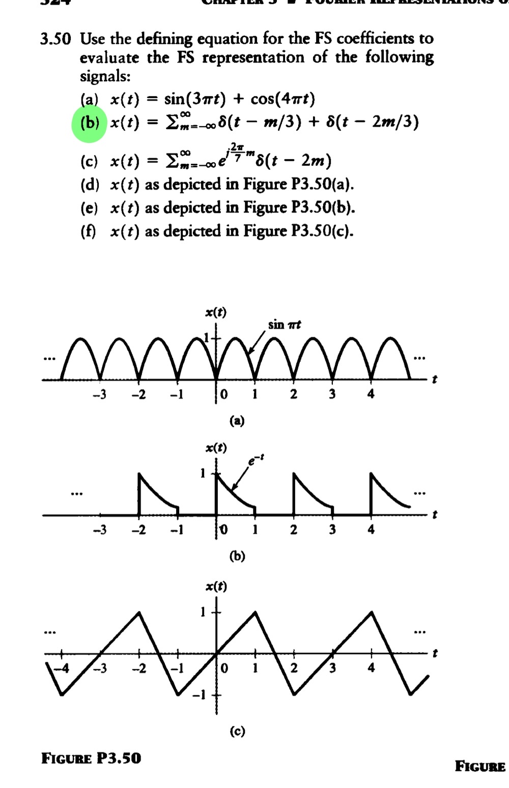 Solved 3.50 ﻿Use the defining equation for the FS | Chegg.com