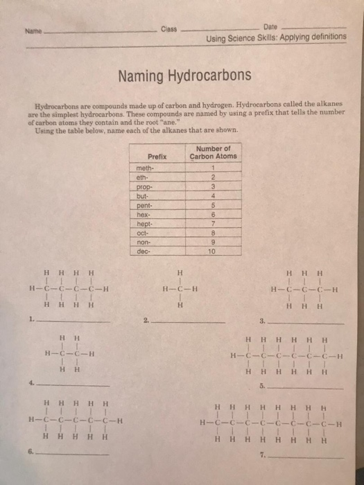 Solved Name Class Date Using Science Skills: Applying | Chegg.com