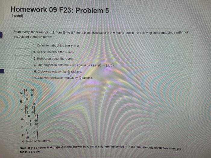 Solved From every linear mapping L from R2 to R2, there is | Chegg.com