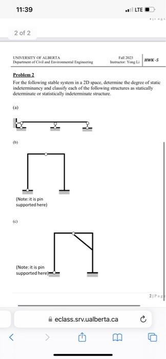 use 3m-(3g+2h+r) to determine degree of | Chegg.com