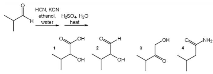 Solved HCN, KCN ethanol. H2SO4 H20 heat CH water OH ОН NH2 2 | Chegg.com