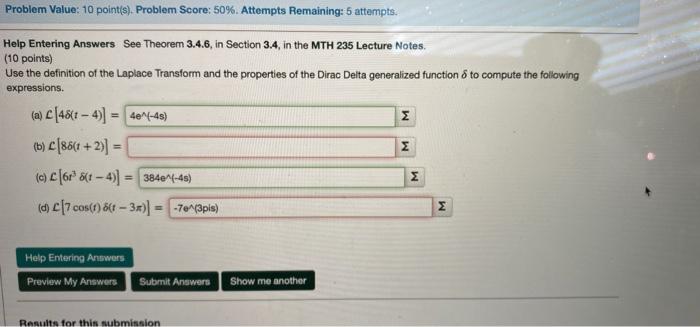 Solved Problem Value 10 Points Problem Score 50 0145