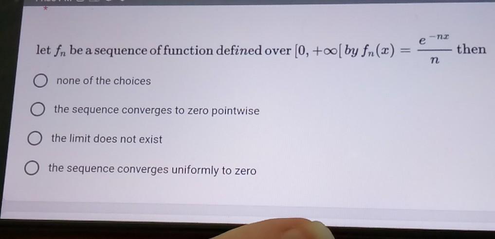 Solved let fn be a sequence of function defined over | Chegg.com