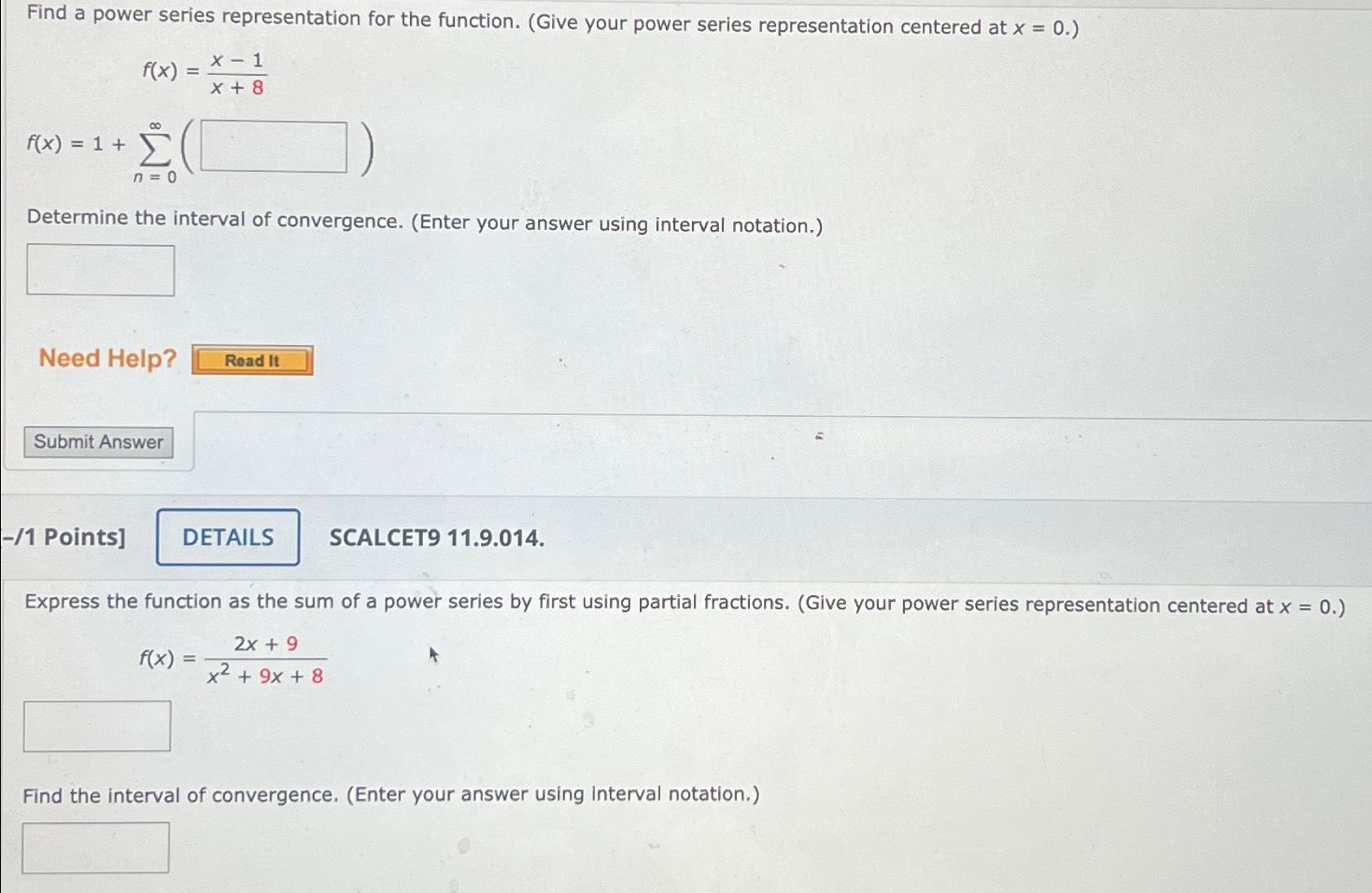 Solved Find a power series representation for the function. | Chegg.com