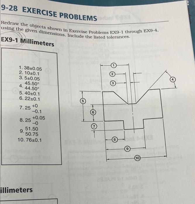 Solved Redraw The Objects Shown In Exercise Problems Ex9 1