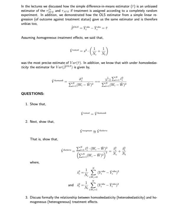 Solved In the lectures we discussed how the simple | Chegg.com
