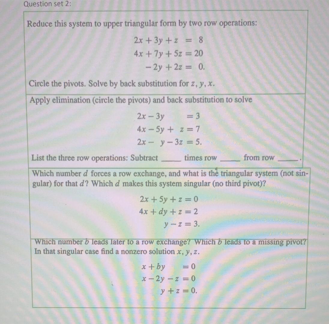 Solved Compute each Ax by dot products of the rows with the | Chegg.com