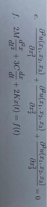 Solved Q1. Part a. (6 marks) Identify Ordinary Differential | Chegg.com