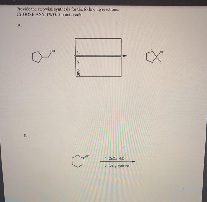Solved Provide the stepwise synthesis for the following | Chegg.com