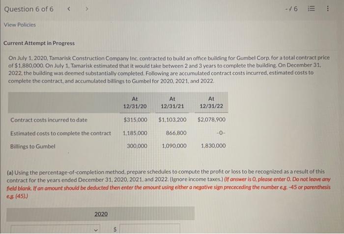 Solved (a) Using the percentage-of-completion method, | Chegg.com