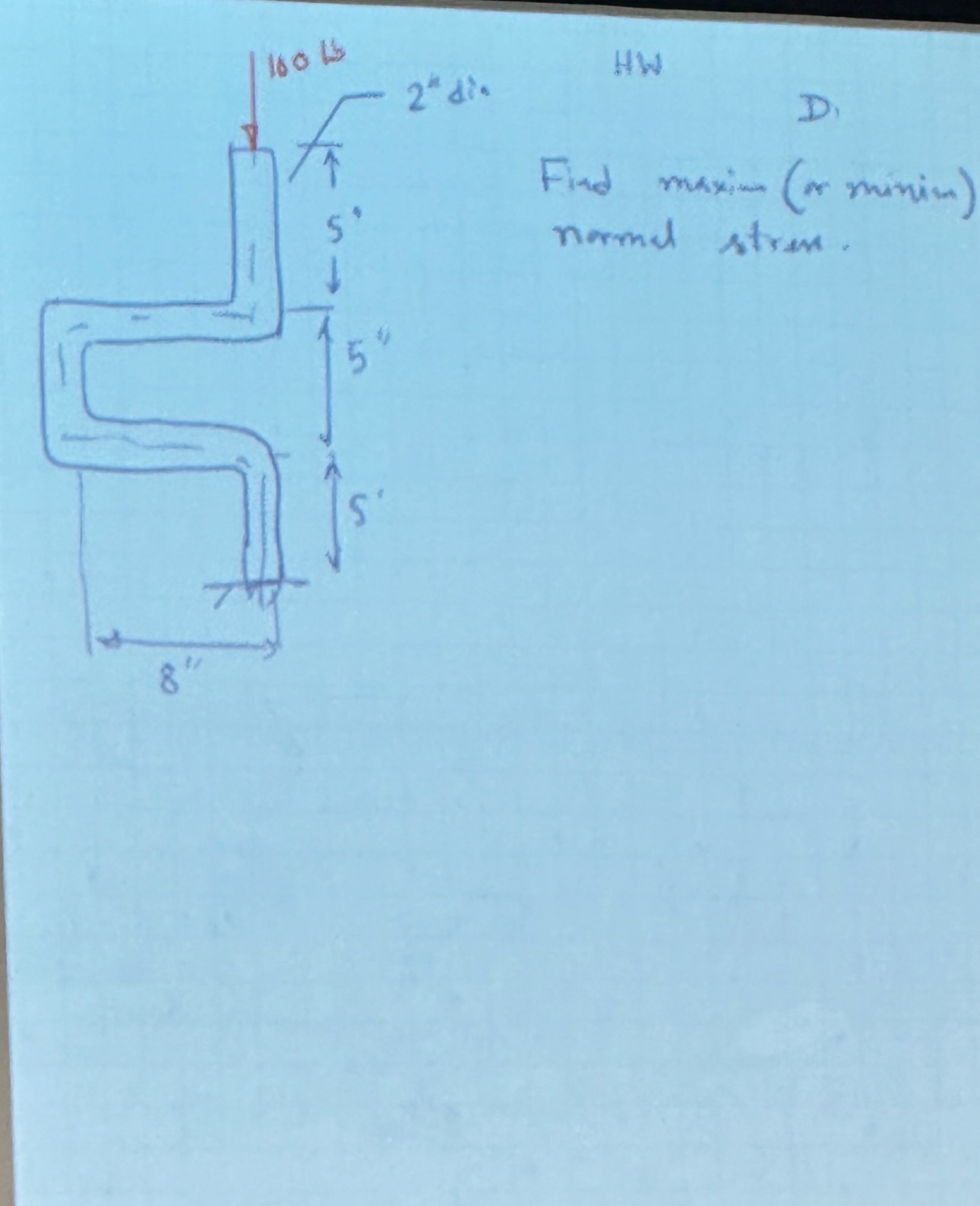 Solved D.Find maximim ( ﻿Or minim) ﻿normal stress | Chegg.com