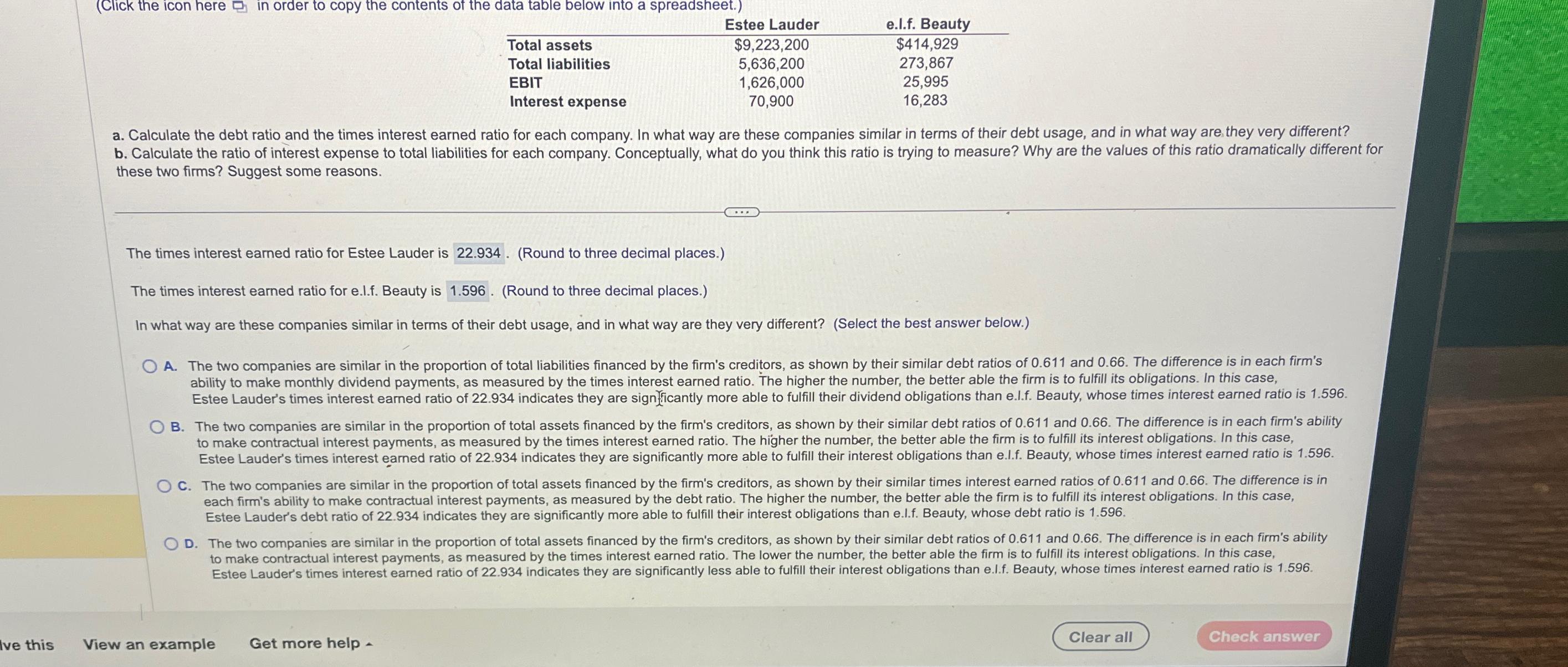 Solved In what way are these companies similar in terms of | Chegg.com