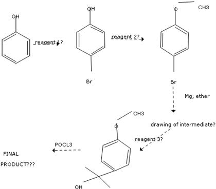 Solved Provide the missing 3 reagents and organic structures | Chegg.com
