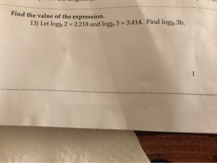 Solved differentrate 4-2 Find the value of the expression. | Chegg.com