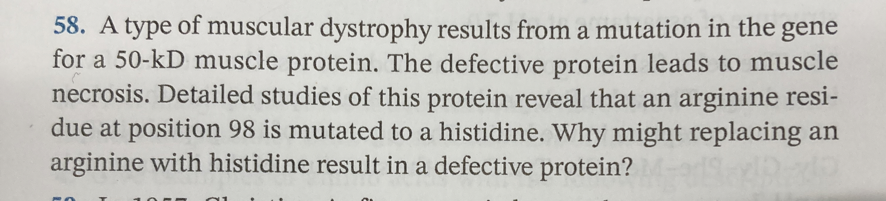 Solved A type of muscular dystrophy results from a mutation | Chegg.com